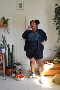 Mae Shorts in Organic Brushed Cotton | Connally Goods - Connally Goods